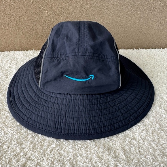 Amazon | Accessories | Amazon Bucket Hat Mens One Size Blue Employee ...